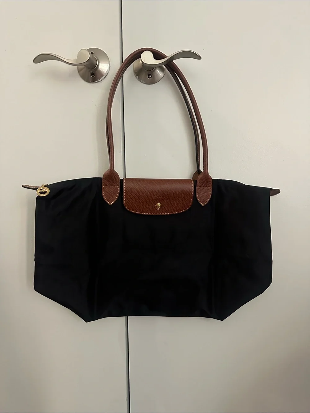 Longchamp | Bags | Longchamp Le Pliage Original Large Tote Bag Black ...